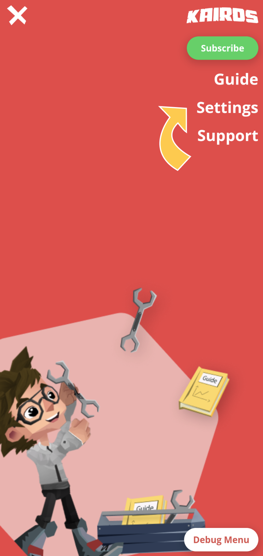 How to switch language? – Kairos